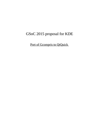 Proposal gcompris | PDF | Programming Languages | Computing
