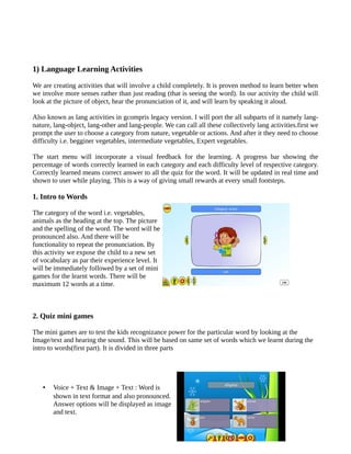 Proposal gcompris | PDF | Programming Languages | Computing