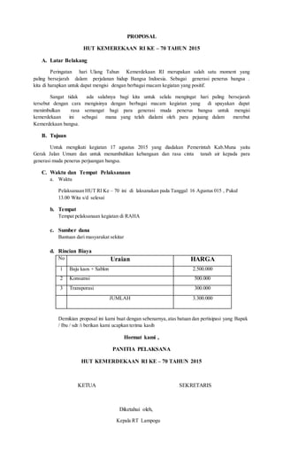 Proposal gerak jalan | DOCX