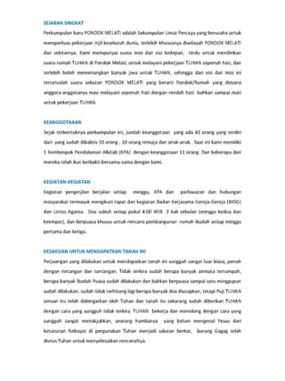 Proposal GMAHK Pondok Melati | PPSX