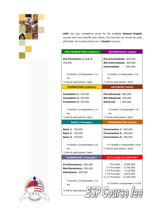 English and Computer Training Proposal | PDF