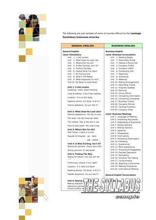 English and Computer Training Proposal | PDF