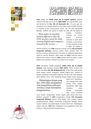English and Computer Training Proposal | DOCX