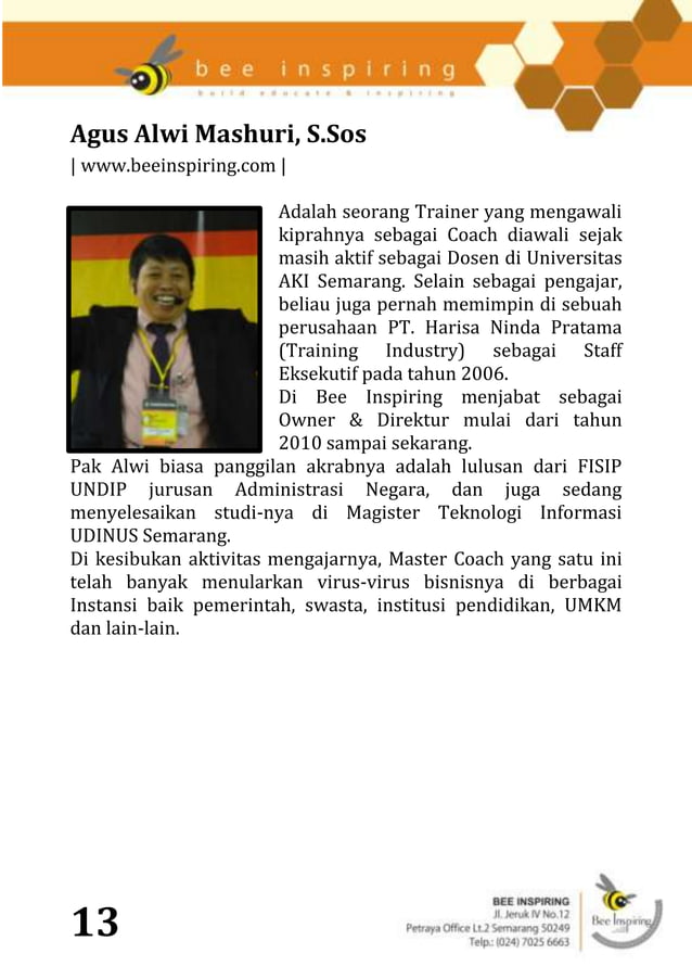 Proposal Inspiring Mastery Class (BMT Tumang) | PDF