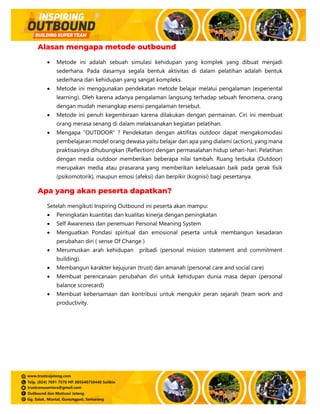 Proposal inspiring outbound instansi pemerintah perusahaan 2 h1m | PDF