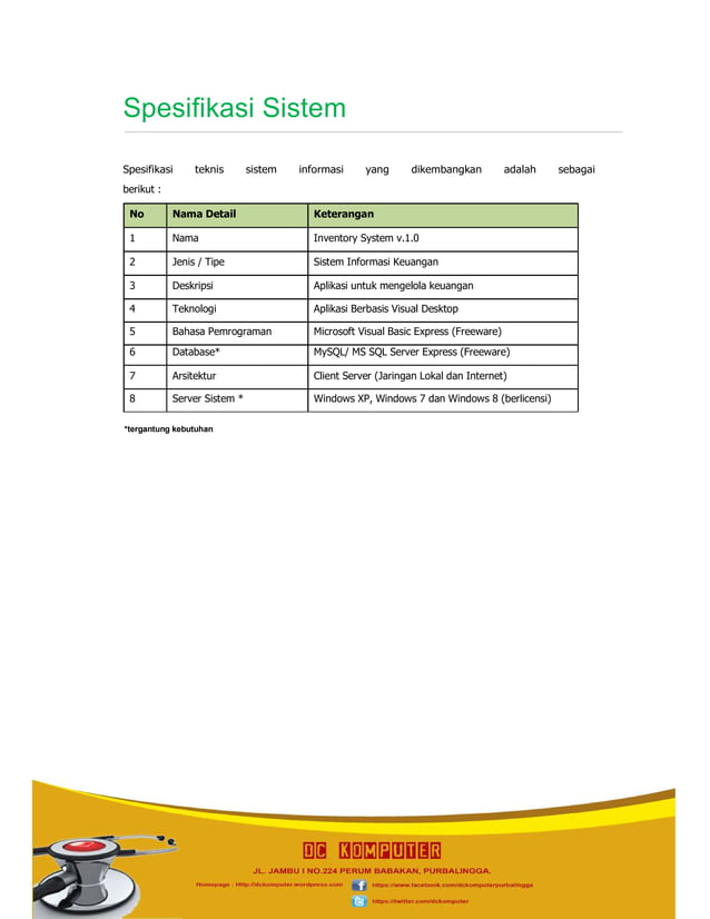 Proposal inventory system_v.1.0 | PDF