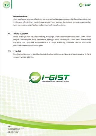 Proposal investasi jabon i gist | PDF