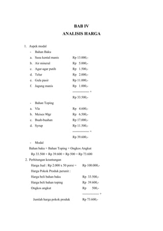 Proposal investasi usaha | PDF