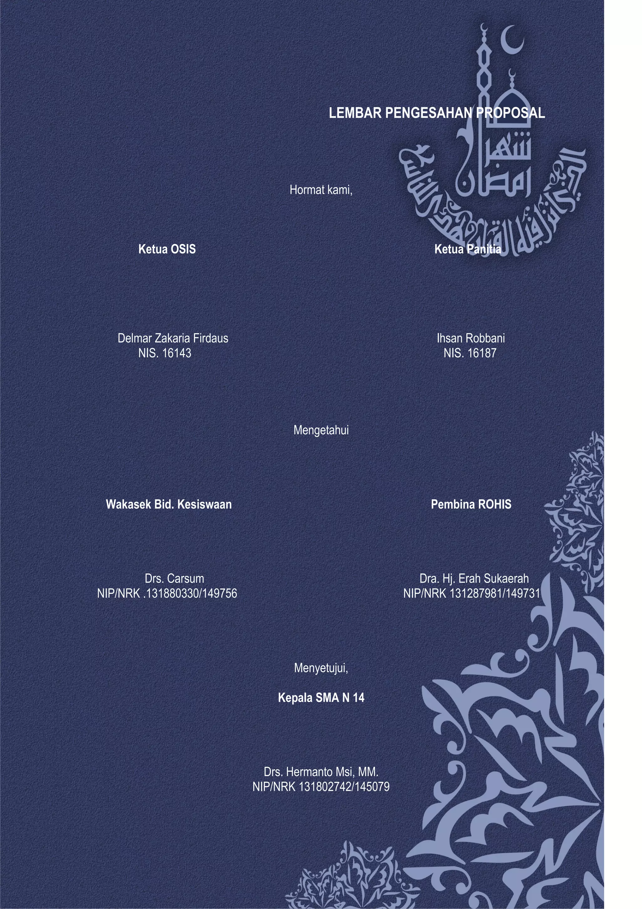 Proposal islami festifal | DOC