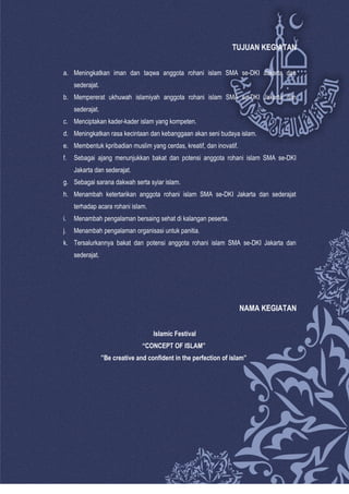 Proposal islami festifal | DOC