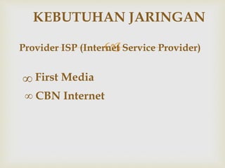 Presentasi Power Point Proposal jaringan komputer | PPTX