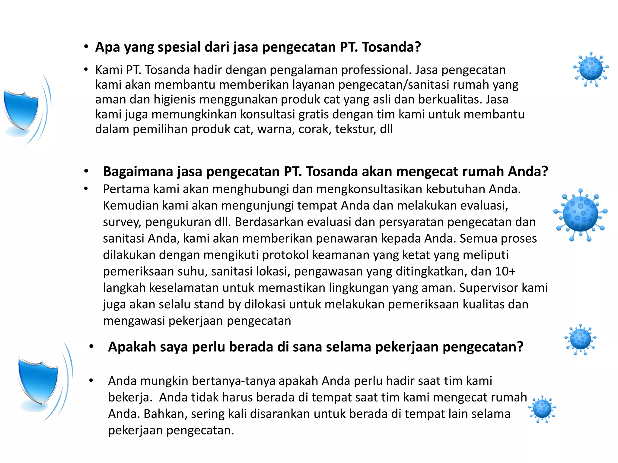 Proposal jasa pengecatan anti virus | PPT