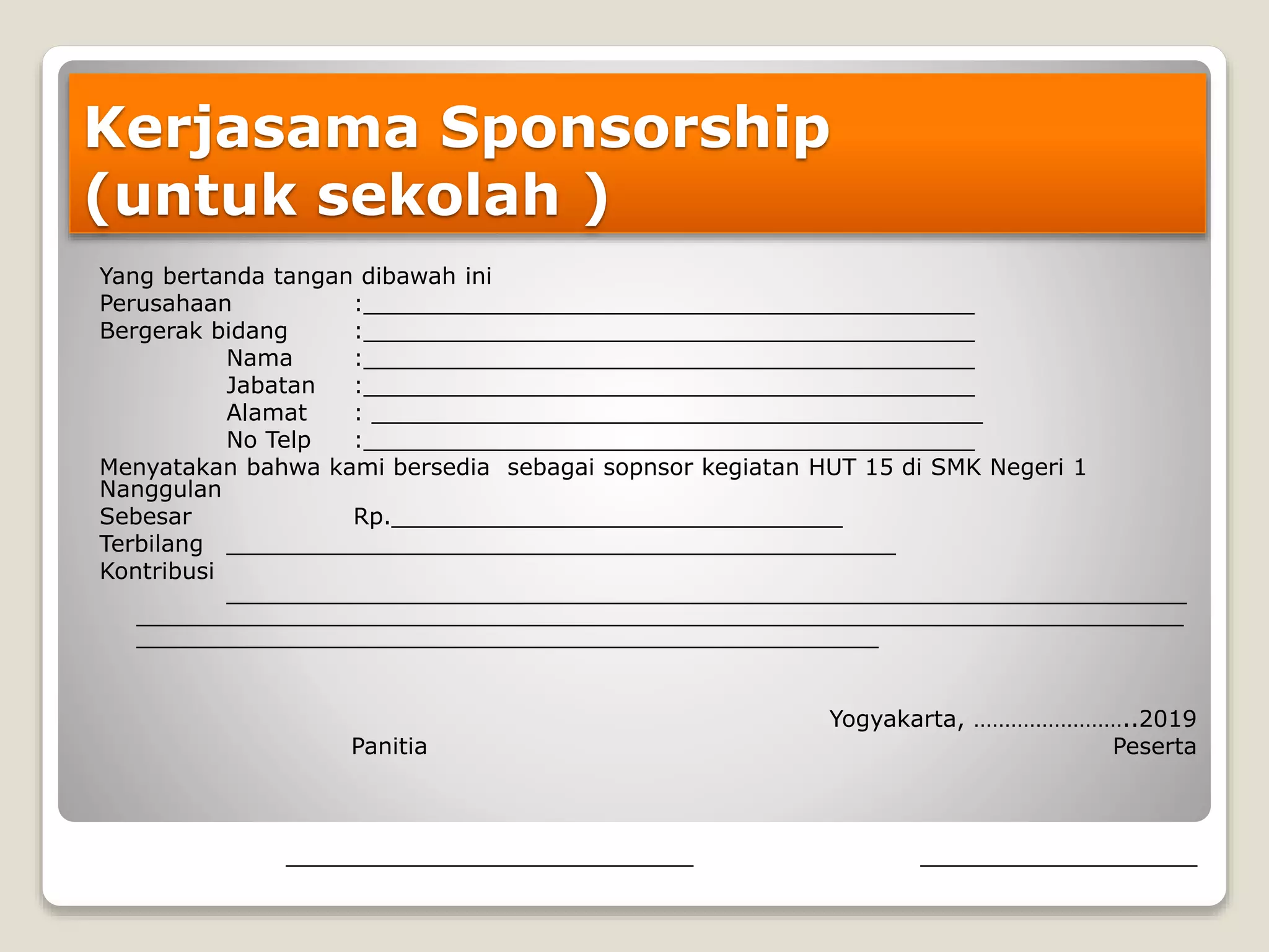 Proposal jobfair 2019 | PPTX