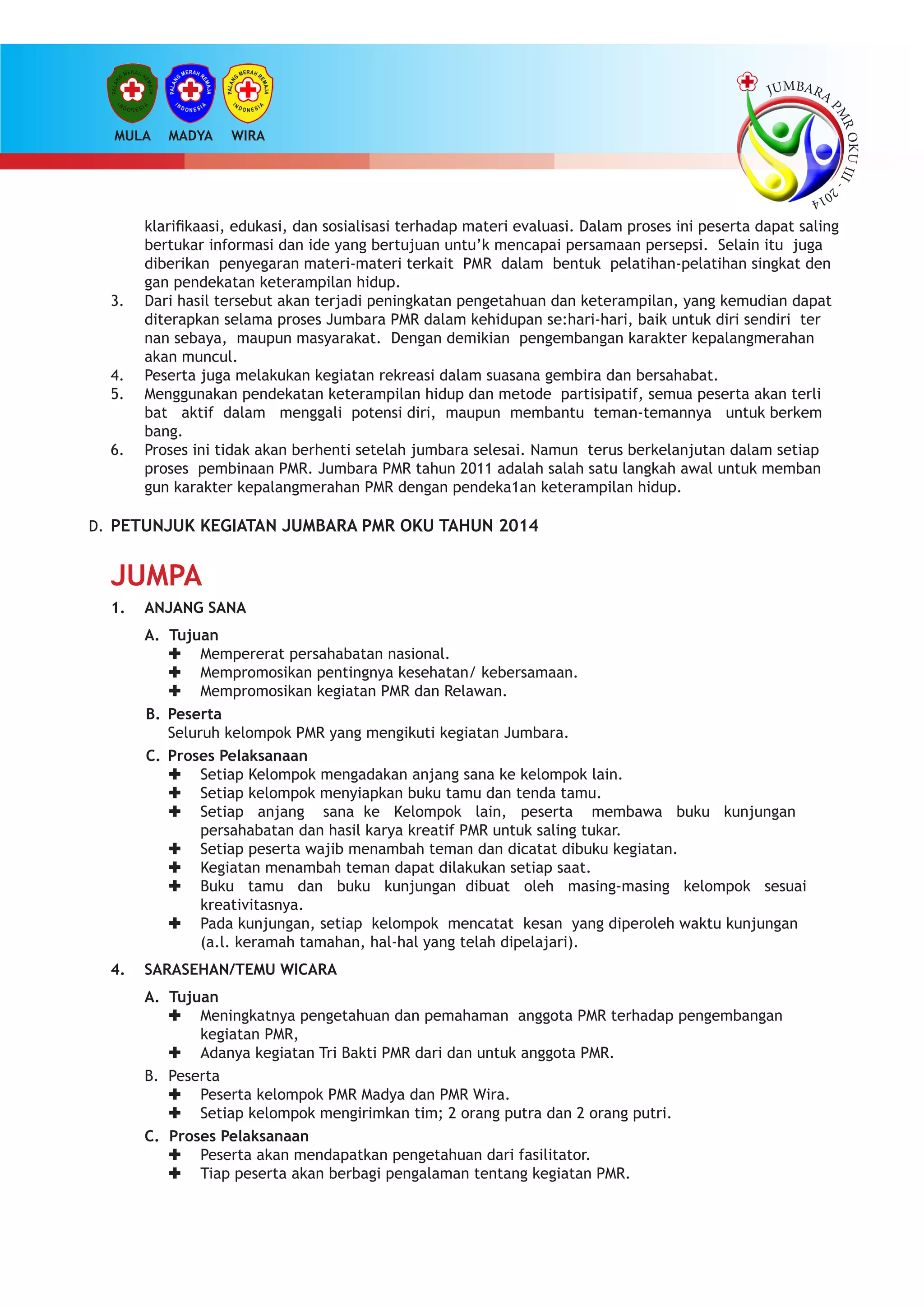 Proposal jumbara PMR OKU | PDF