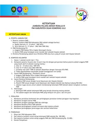 Proposal jumbara PMR OKU | PDF