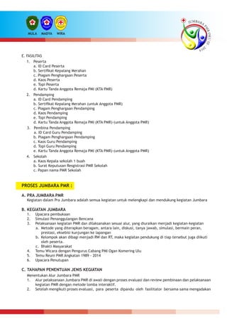 Proposal jumbara PMR OKU | PDF