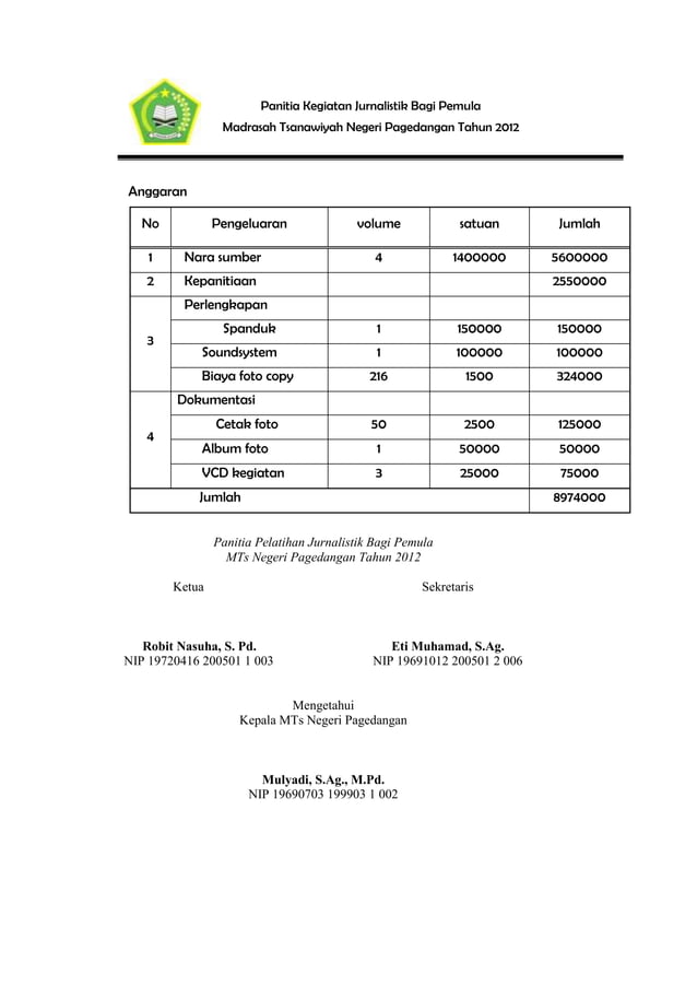 Proposal jurnalistik i | DOCX