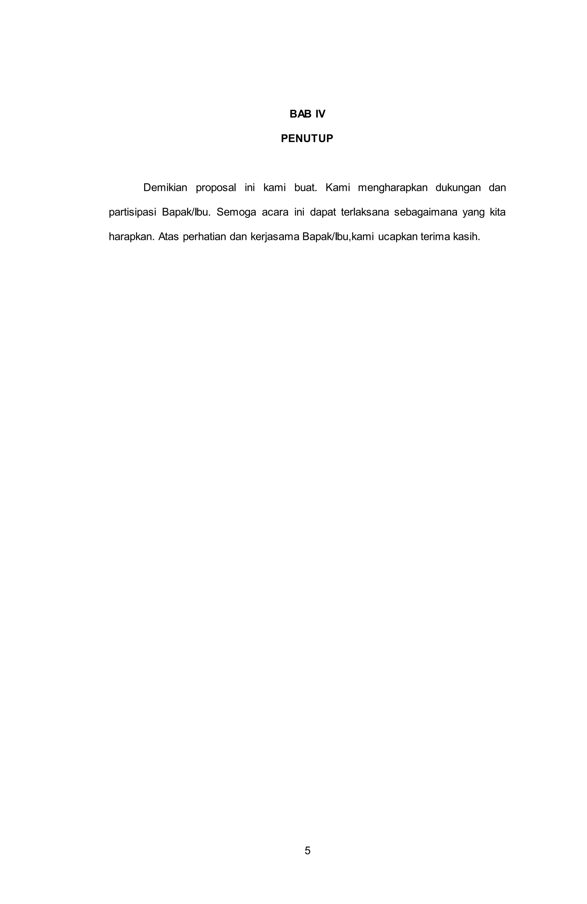 Proposal kegiatan 17 agustus | DOCX