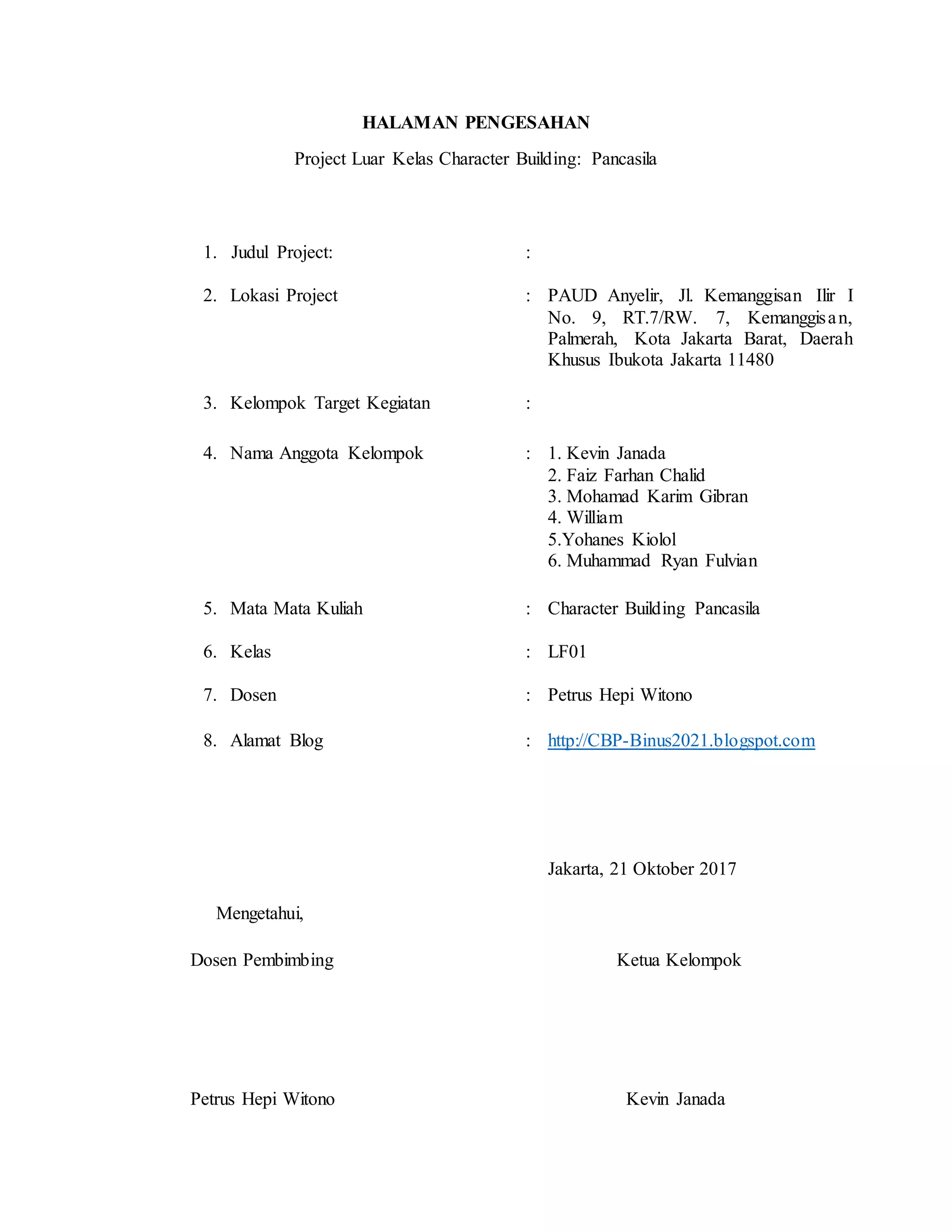 proposal cb 2017 not | PDF