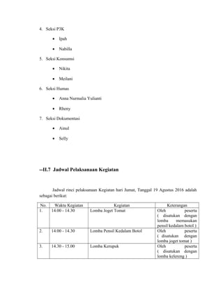 Proposal kegiatan dalam rangka peringatan hut ri ke | DOC