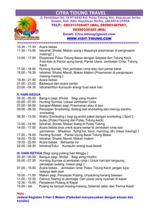 Proposal Kegiatan Outing Kantor Terbaru | PDF