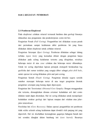 Proposal kegiatan perencanaan pemboran | DOCX