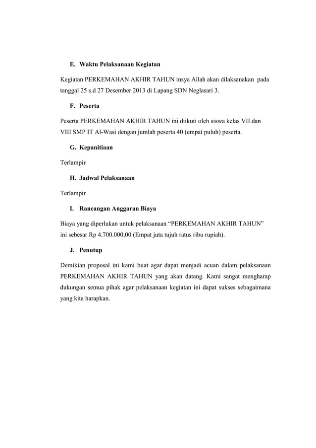 Proposal kegiatan pramuka | PDF