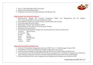 Proposal kejurnas inkai 2013 | PDF