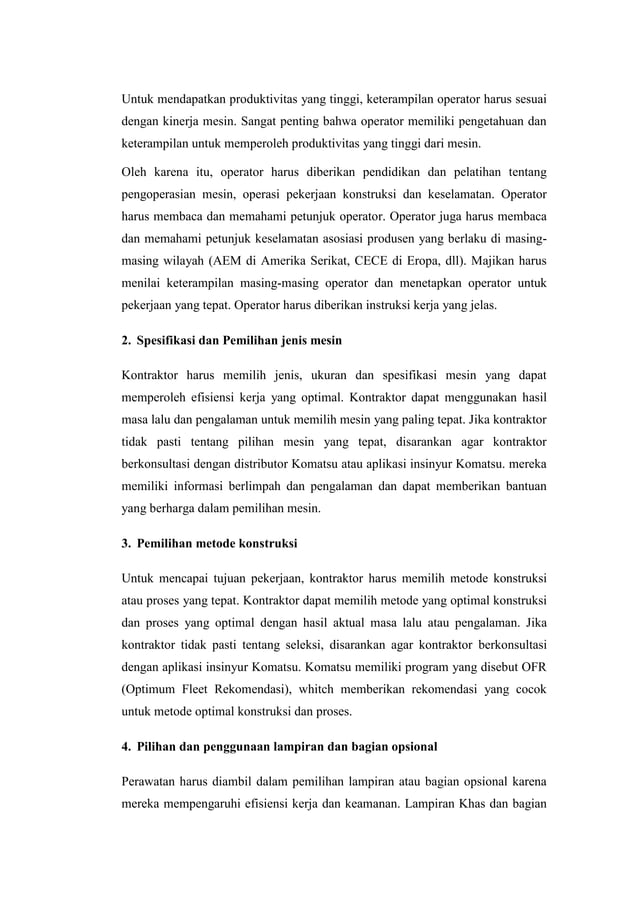 estimasi bucket fill factor berdasarkan volume angkut DumpTruck | PDF