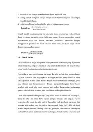 estimasi bucket fill factor berdasarkan volume angkut DumpTruck | PDF