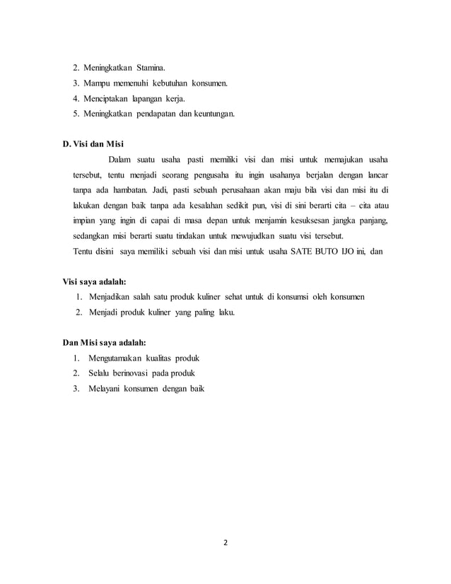 Proposal kewirausahaan sate | DOCX