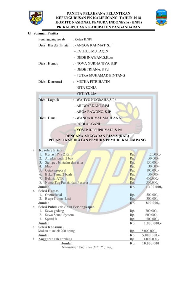 Proposal knpi | DOCX