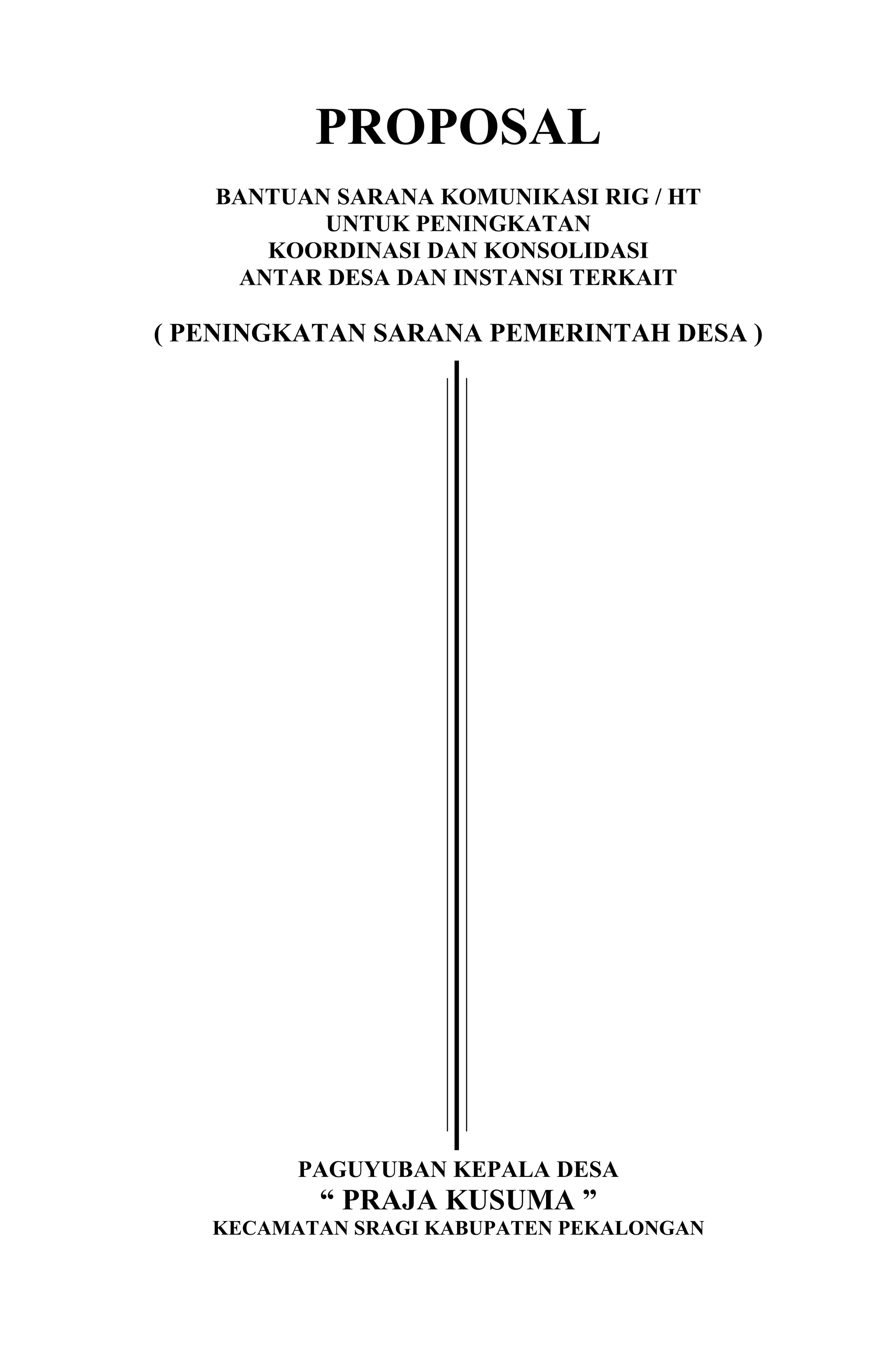 Proposal komputer Praja Kusuma | DOCX