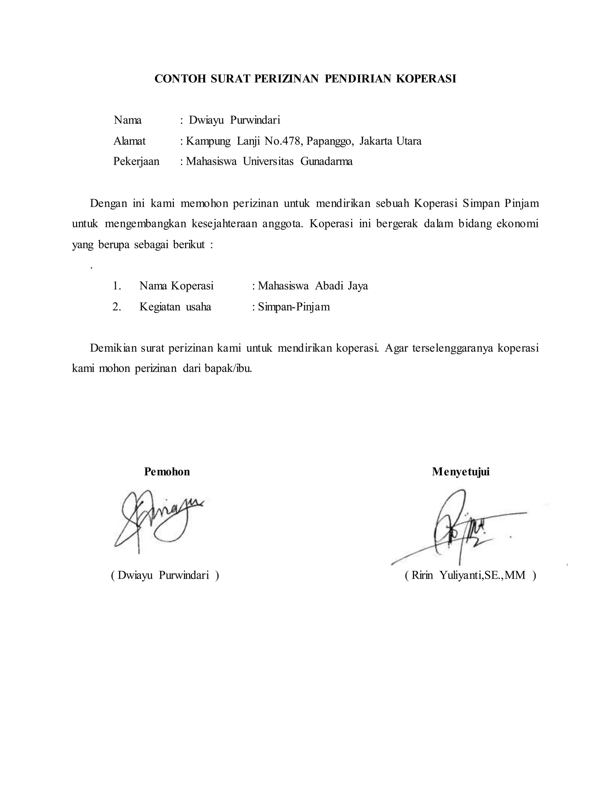 CONTOH Proposal koperasi 2 eb15 finish | PDF