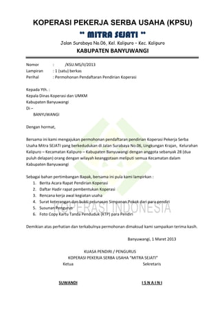 Proposal koperasi copy | DOCX