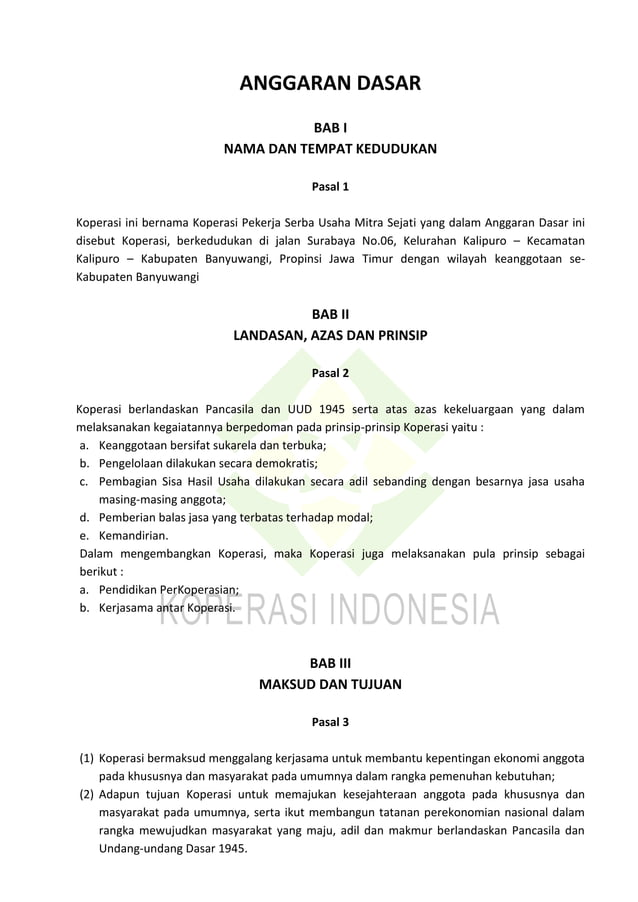 Proposal koperasi copy | DOCX