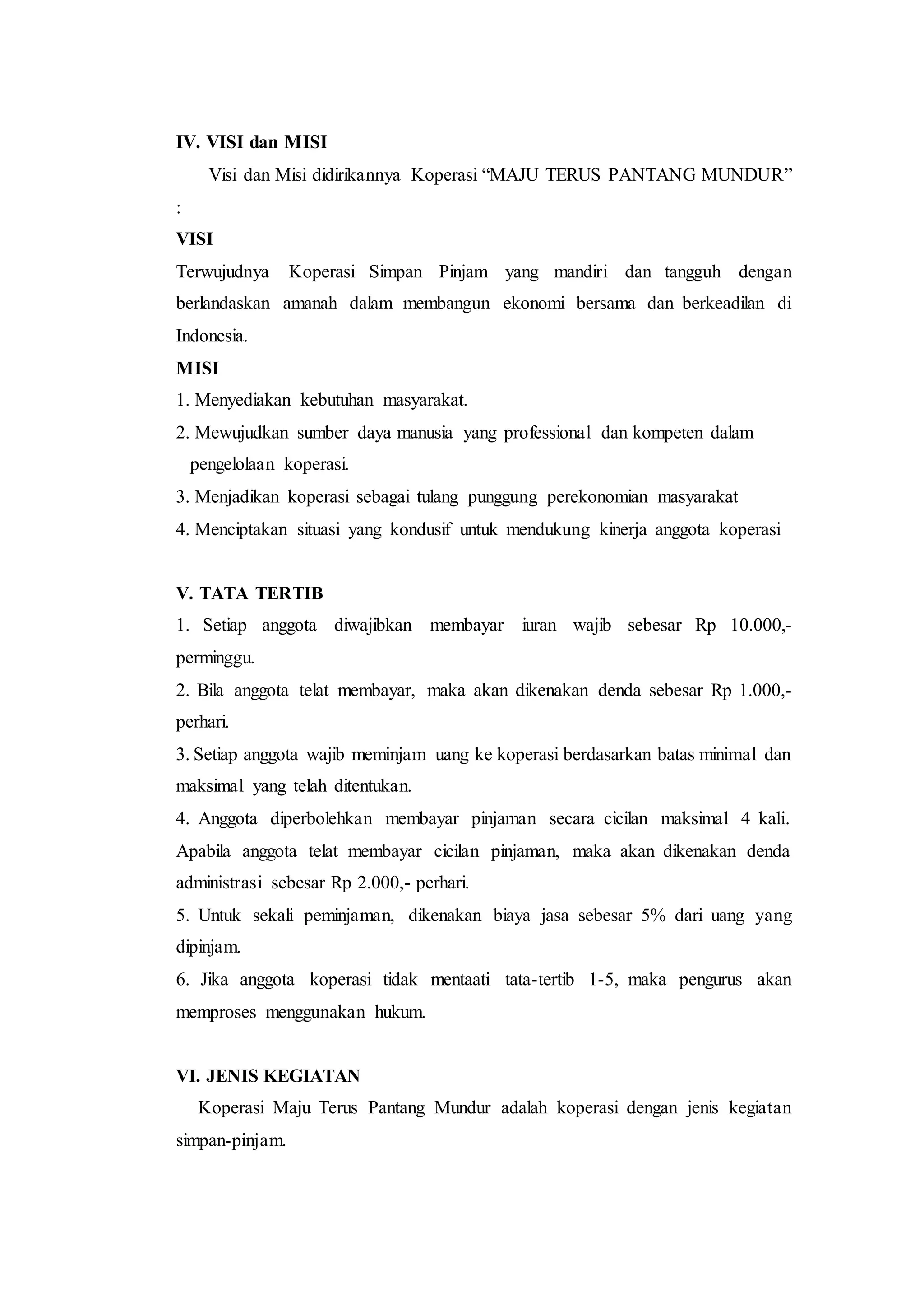 Proposal koperasi simpan pinjam 3 ea20 | PDF