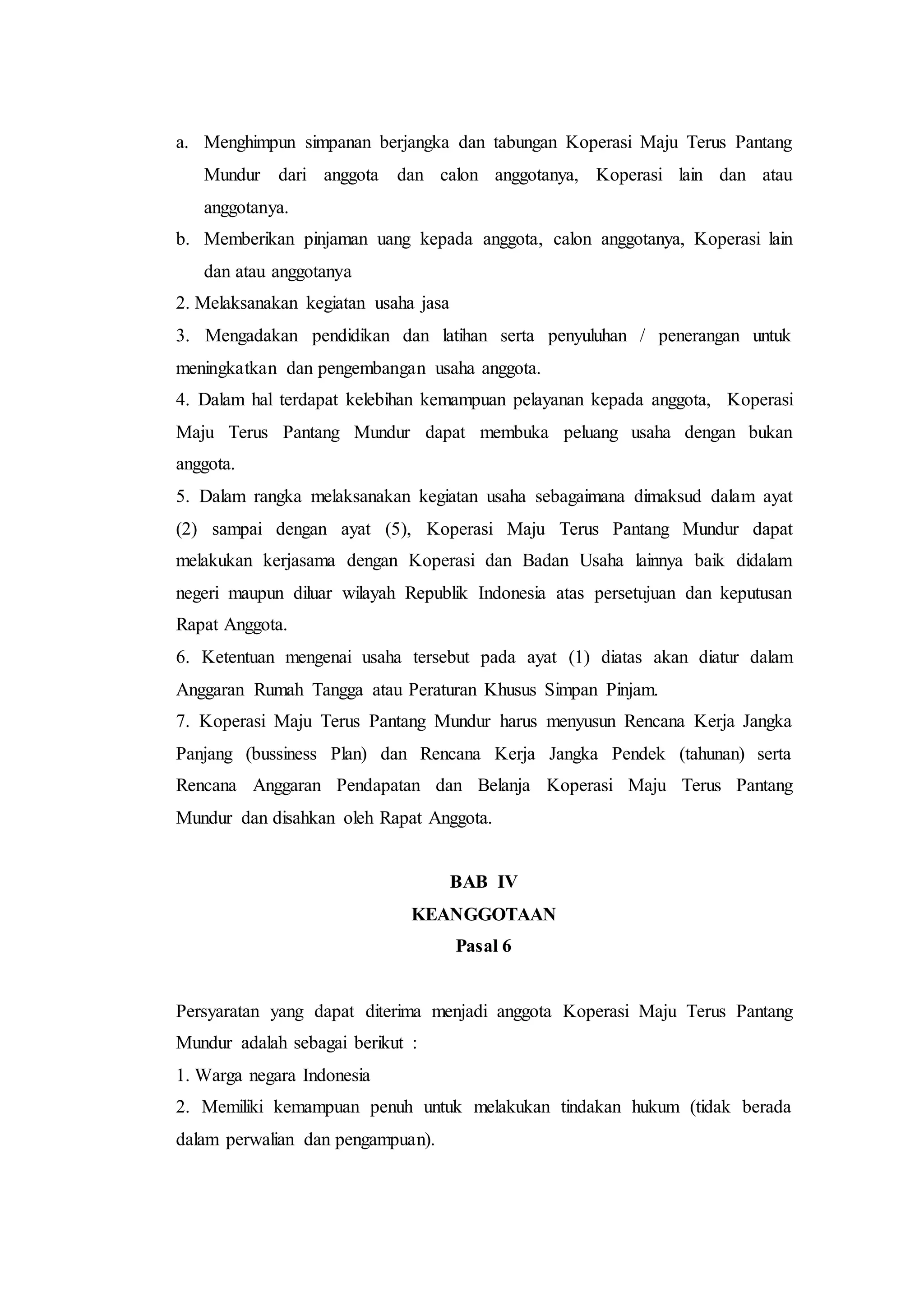 Proposal koperasi simpan pinjam | DOCX