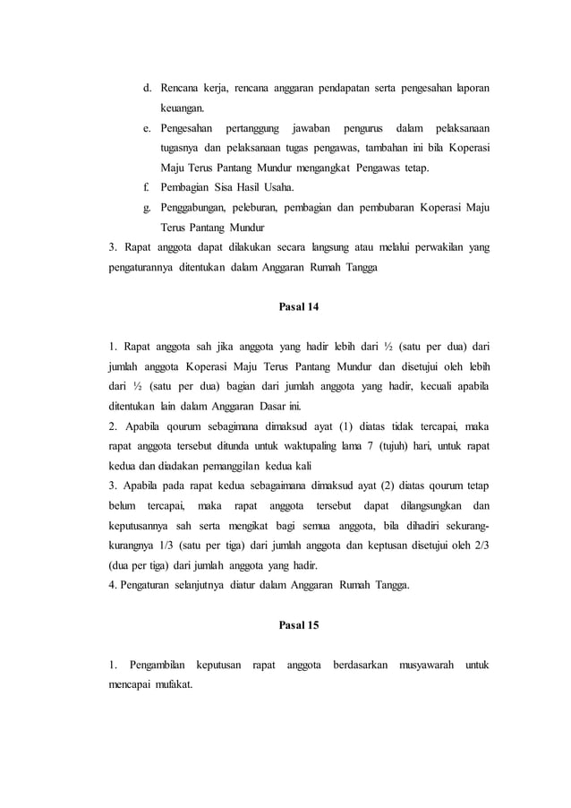 Proposal koperasi simpan pinjam | PDF