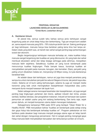 Proposal launching sekolah alam | PDF
