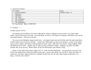 Proposal liburan Bali | DOCX