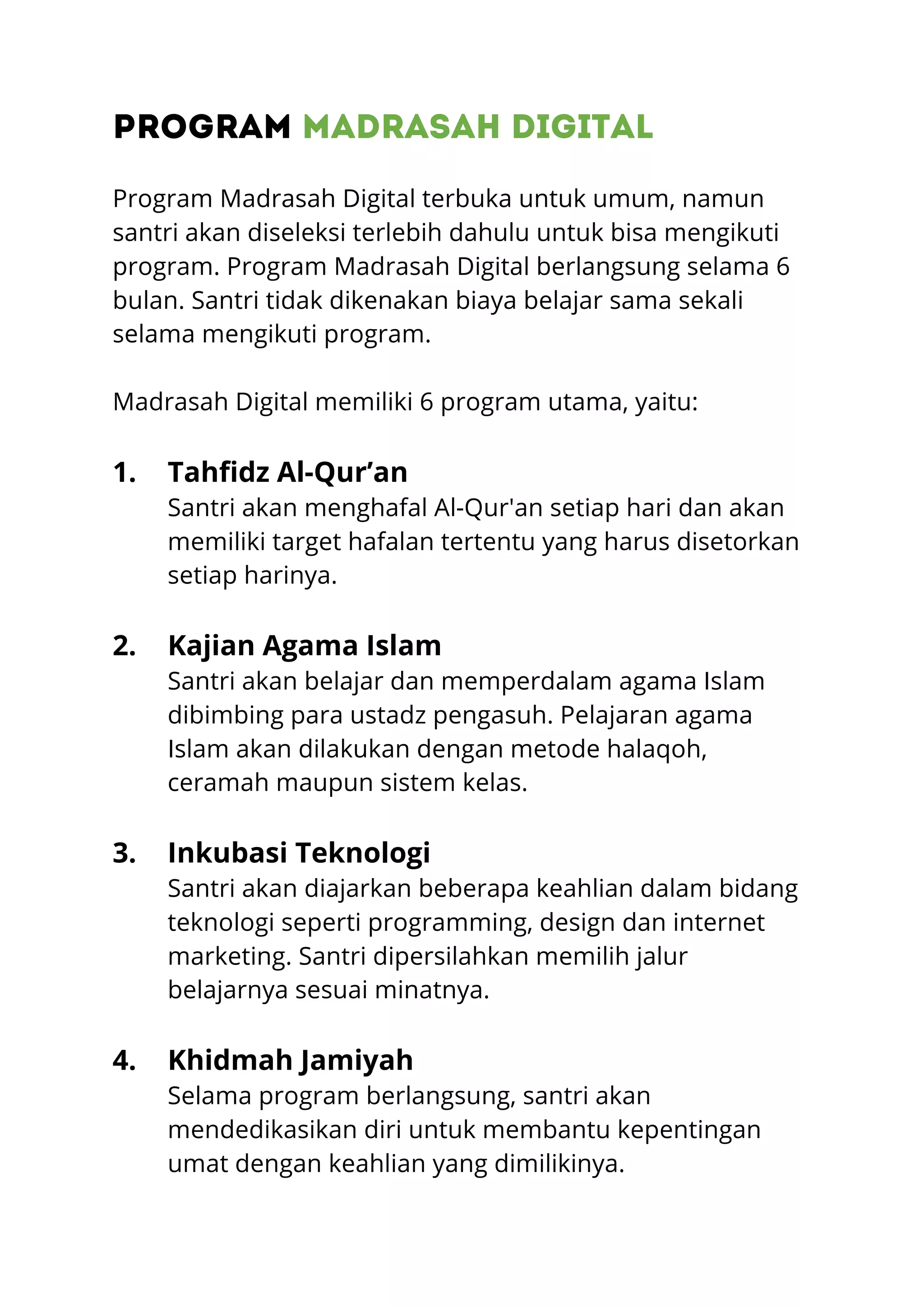 Proposal Madrasah Digital | PDF