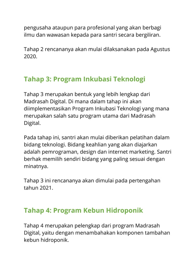 Proposal Madrasah Digital | PDF