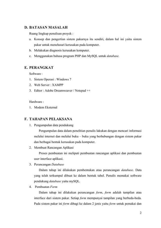 Proposal manajemen proyek | PDF
