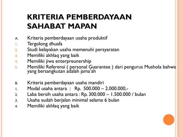 Proposal mapan | PPT