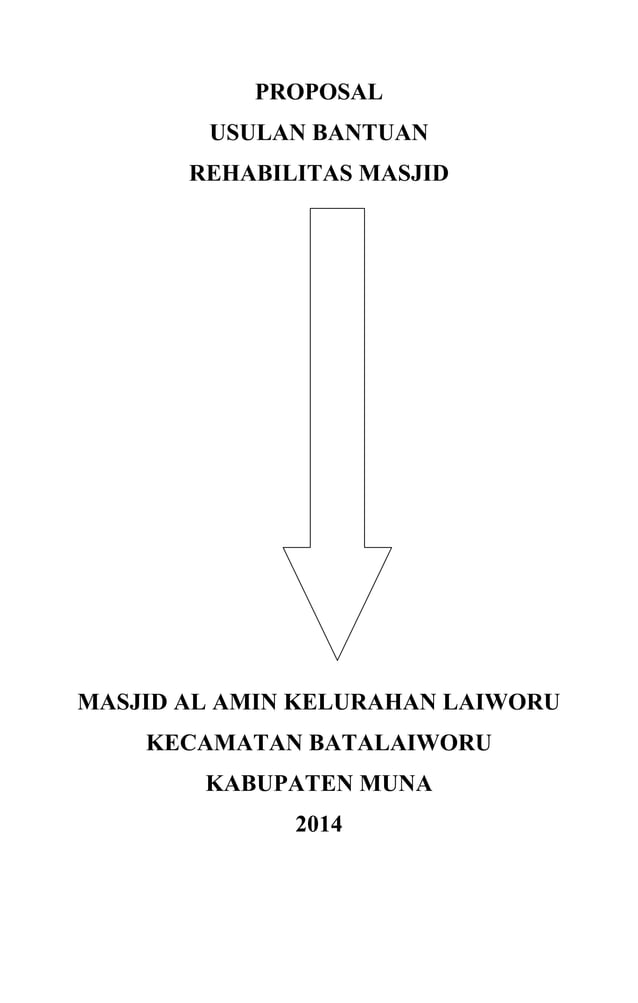 Proposal masjid | DOCX