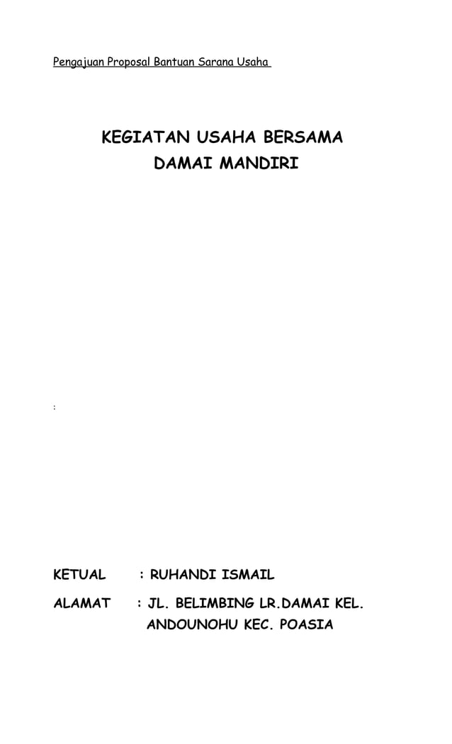 Proposal meubeler | DOC