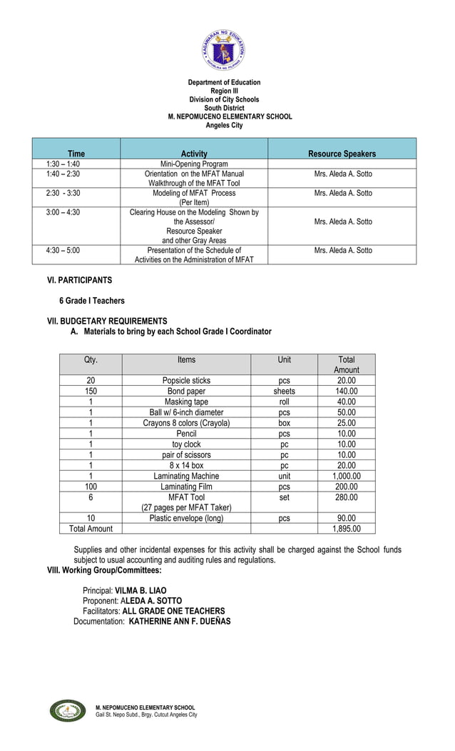 PROPOSAL MFAT-MULTI FACTOR ASSESSMENT TOOL | DOC | Educational ...