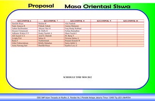 Proposal mos 2012 | PPT