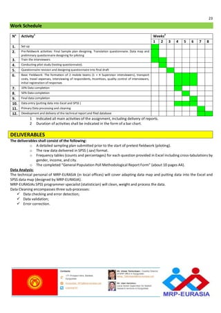 PROPOSAL END-LINE SURVEY FOR THE ASSESSMENT OF THE ECLT PROJECT ...
